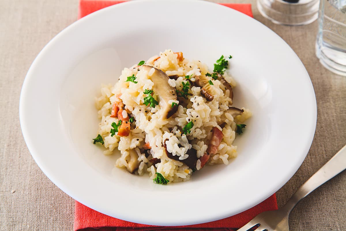 Shiitake Risotto | SHIITAKE RECIPE